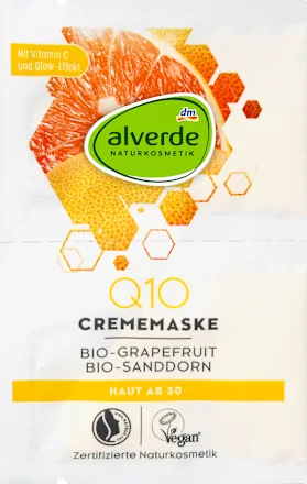 alverde NATURKOSMETIK
Q10 kremasta maska za lice, 2x5ml, 10 ml