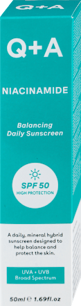 Q+A
NIACINAMIDE krema za lice SPF 50, 50 ml