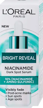 L'ORÉAL PARiS
BRIGHT REVEAL NIACINAMID serum protiv tamnih fleka, 30 ml