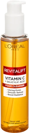 L'ORÉAL PARiS REVITALIFT
REVITALIFT pena za čišćenje lica, vitamin C + salicilna kiselina, 150 ml