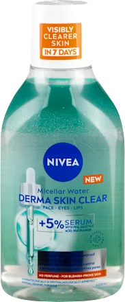 NIVEA
DERMA SKIN CLEAR micelarna voda, 400 ml