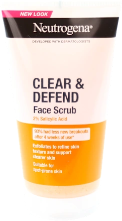 Neutrogena
Clear&Defend piling za lice sa 2% salicilne kiseline, 150 ml