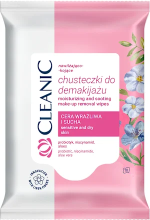 Cleanic
Vlažne maramice za skidanje šminke za suvu i osetljivu kožu, 10 kom