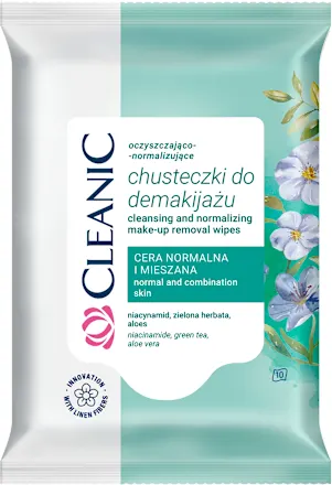 Cleanic
Vlažne maramice za skidanje šmike za normalnu i kombinovanu kožu, 10 kom