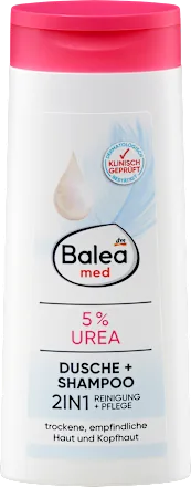 Balea med
Gel za tuširanje + šampon 2u1 - 5% Urea, 300 ml