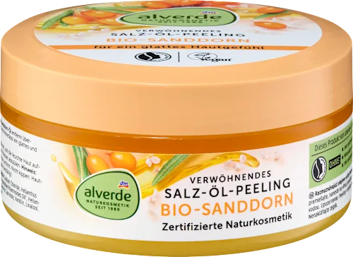alverde NATURKOSMETIK
Uljani piling za telo - sa uljem pasjeg trna i solju, 250 g