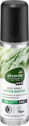 alverde NATURKOSMETIK MEN
ACTIVE NATURE 24h dezodorans u spreju, 75 ml