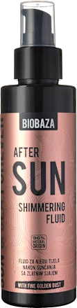 Biobaza
AFTER SUN SHIMMERING FLUID za negu tela nakon sunčanja, sa zlatnim sjajem, 150 ml