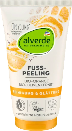 alverde NATURKOSMETIK
Piling za stopala - narandža i maslina, 75 ml