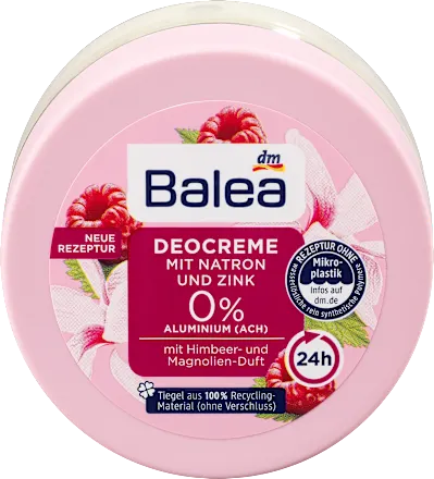 Balea
Deo krema s natronom – malina i magnolija, 50 ml