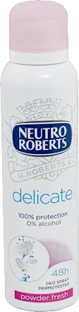 NEUTRO ROBERTS
Dezodorans u spreju delicate - powder fresh, 150 ml
