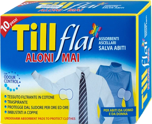 Till Flai
ALONI MAI zaštitni ulošci za odeću, od znojenja, 10 kom