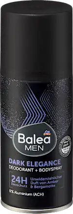Balea MEN
DARK ELEGANCE dezodorans + sprej za telo, 150 ml