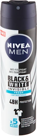 NIVEA MEN
BLACK AND WHITE INVISIBLE - dezodorans u spreju, 200 ml