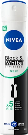 NIVEA
Black & White INVISIBLE fresh - antiperspirant dezodorans u spreju, 200 ml