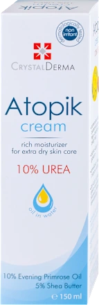 CrystalDerma
Atopik krem 10% urea, 150 ml