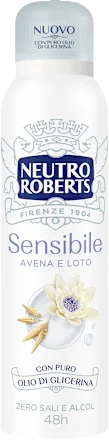 NEUTRO ROBERTS
Dezodorans u spreju, ovas i lotos, 150 ml