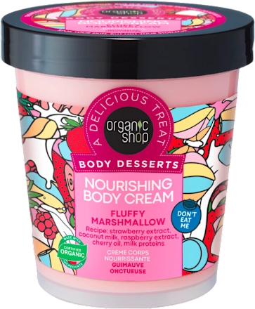 organic shop
FLUFFY MARSHMALLOW - krema za telo, 450 ml