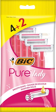 BIC
Pure3 lady pink ženski brijač, 1 kom