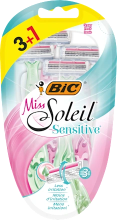 BIC
Miss Soleil Sensitive ženski brijači, 3+1 gratis, 4 kom