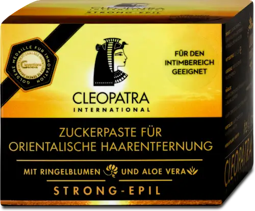 Cleopatra
STRONG-EPIL šećerna pasta za egipatsku depilaciju sa nevenom i aloe verom, 120 g