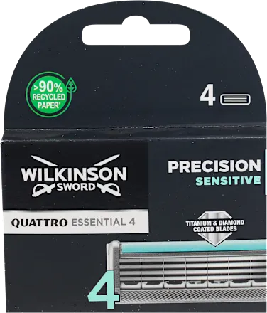 WILKINSON SWORD
Quattro Titanum Sensitive dopune za brijač, 4 kom