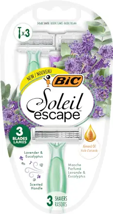 BIC
Soleil escape ženski brijači - Lavander & Eucalyptus, 3 kom