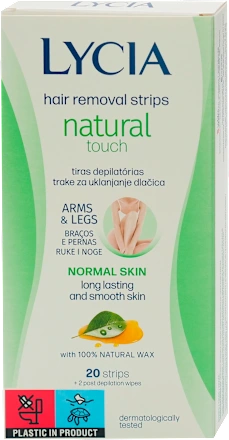 LYCIA
Natural touch trake za depilaciju ruku i nogu, 20 kom