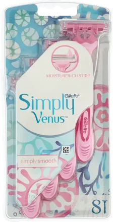 Gillette Venus
Simpy smooth jednokratni brijači za žene, 8 kom