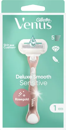 Gillette Venus
Rosegold, EXTRA SMOOTH Sensitive, ženski brijač, 1 kom