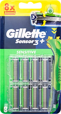 Gillette
Sensor3+ SENSITIVE glave za muške brijače, 8 kom
