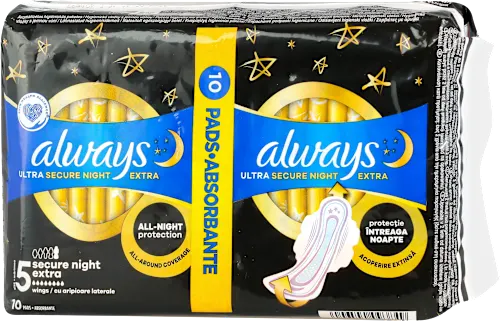 always
ULTRA 5 secure night, ciklusni ulošci, 10 kom