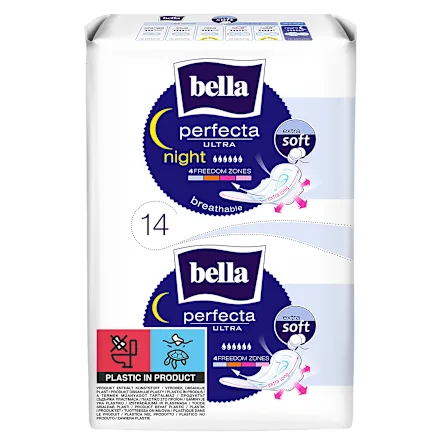 bella
perfecta ULTRA night extra soft - ciklusni ulošci sa krilcima, 14 kom