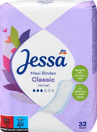 Jessa
Classic Maxi higijenski ulošci - normal, 32 kom