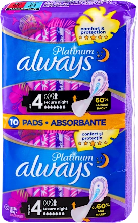 always
Platinum 4 secure night, ciklusni ulošci, 10 kom