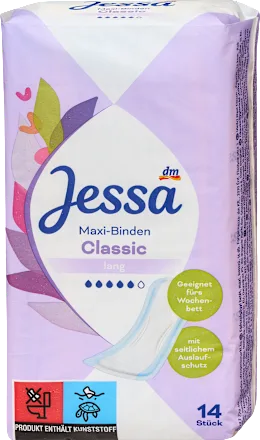 Jessa
MAXI CLASSIC higijenski ulošci - dugi, 14 kom
