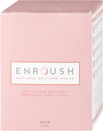 Enroush
SELF-LOVE. SELF-CARE. PERIOD Ciklusni higijenski ulošci - night, 8 kom