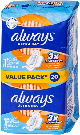 always
ULTRA 1, higijenski ulošci, 20 kom