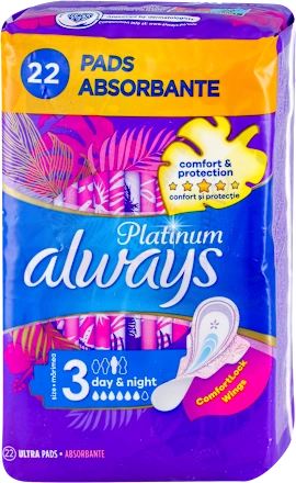 always
Platinum 3 day&night, ciklusni ulošci, 22 kom