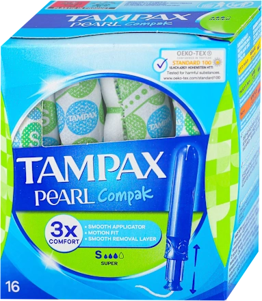 Tampax
Pearl Compak SUPER, S tamponi, 16 kom