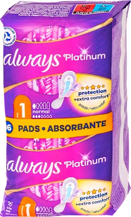 always
Platinum 1 normal, ciklusni ulošci, 16 kom