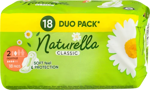 Naturella
CLASSIC 2 NORMAL, ciklusni ulošci, 18 kom