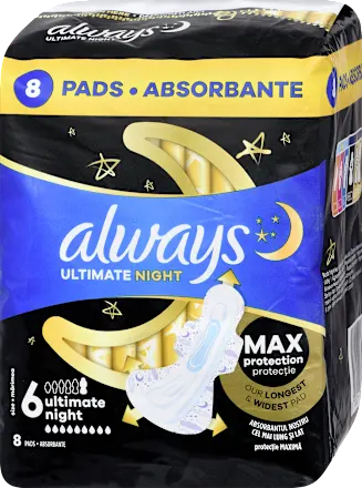 always
ULTIMATE NIGHT ciklusni ulošci, veličina 6, 8 kom
