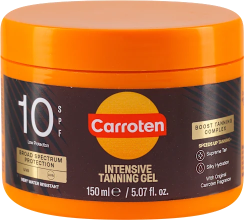 Carroten
INTENSIVETANNING GEL marmelada za intenzivno tamnjenje, SPF10, 150 ml