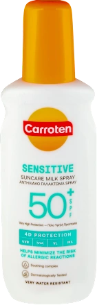Carroten
SENITIVE mleko za zaštitu od sunca u spreju, SPF 50+, 200 ml