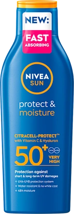 NIVEA SUN
protect&moisture losion za zaštitu od sunca, SPF 50+, 200 ml
