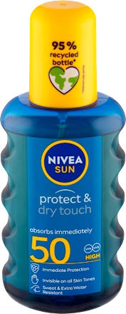 NIVEA SUN
protect & dry touch invisible sprej za zaštitu od sunca, SPF 50, 200 ml