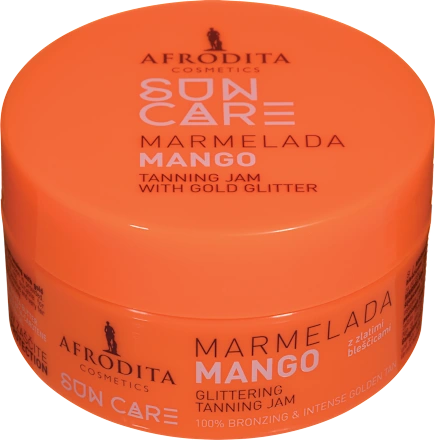AFRODITA
SUN CARE MARMELADA sa zlatnim pigmentima za ubrznao tamnjenje - mango, 200 ml