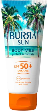 BURRA
SUN protect&hydrate mleko za zaštitu lica i tela od sunca, SPF50+, 200 ml
