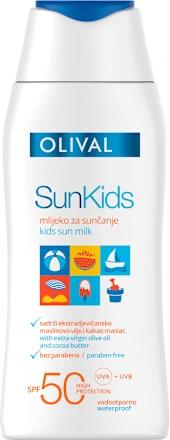 OLIVAL
SunMilk dečije mleko za zaštitu od sunca, SPF 50, 200 mm